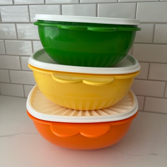 Tupperware | Kitchen | Cute Tupperwate Bowl Set | Poshmark